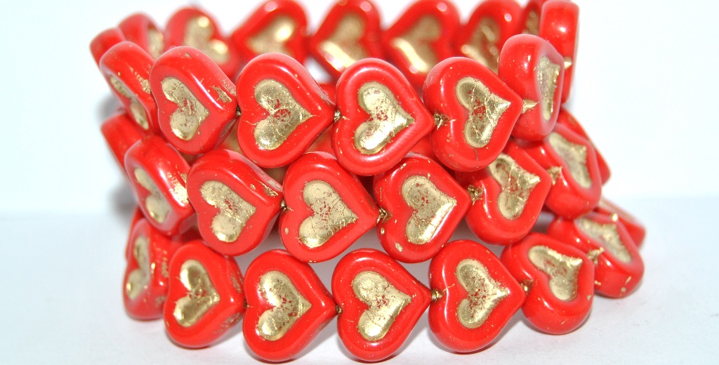 Hearts - Czech Glass Beads